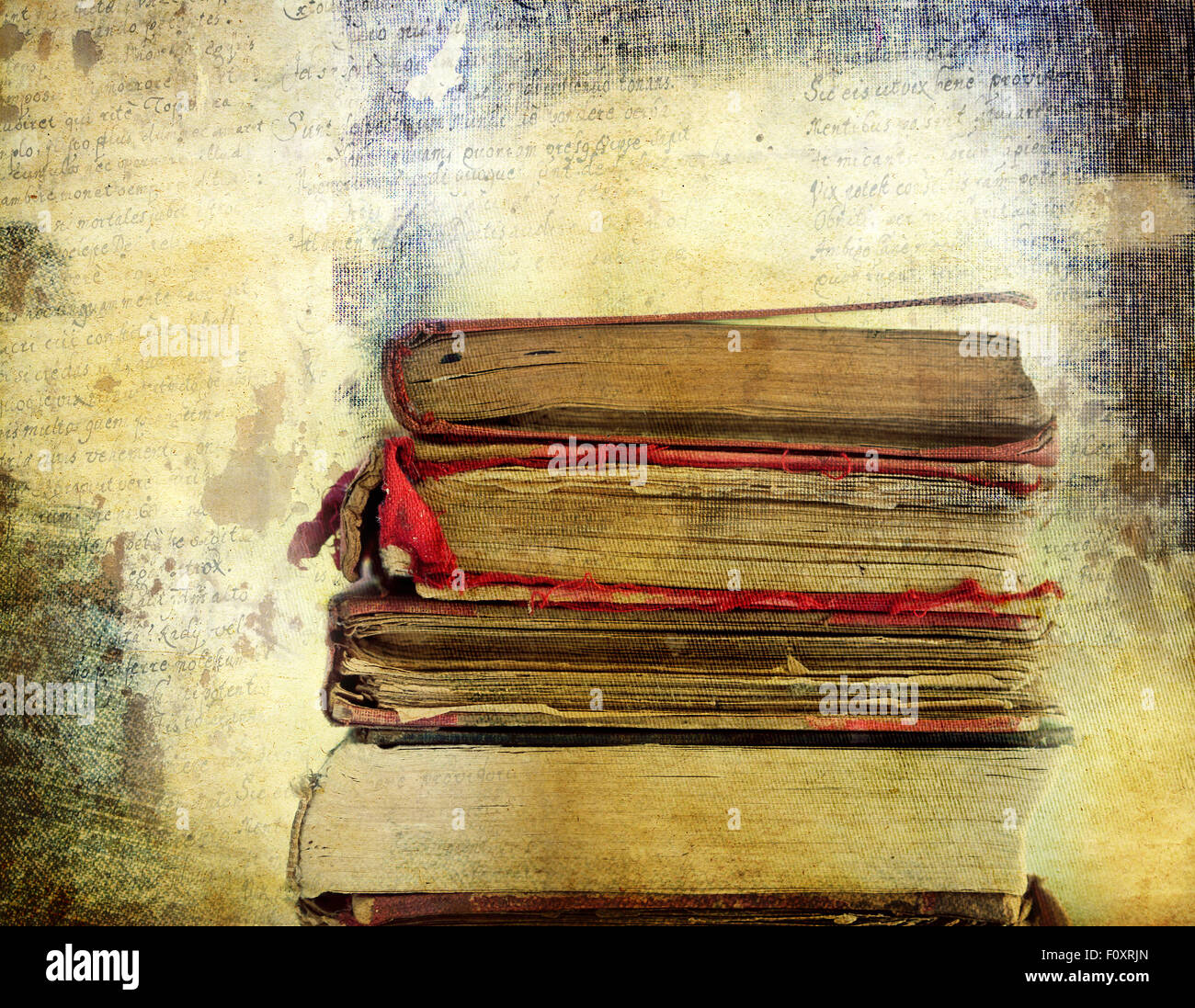 Vintage background with old books. Back to school concept Stock Photo ...