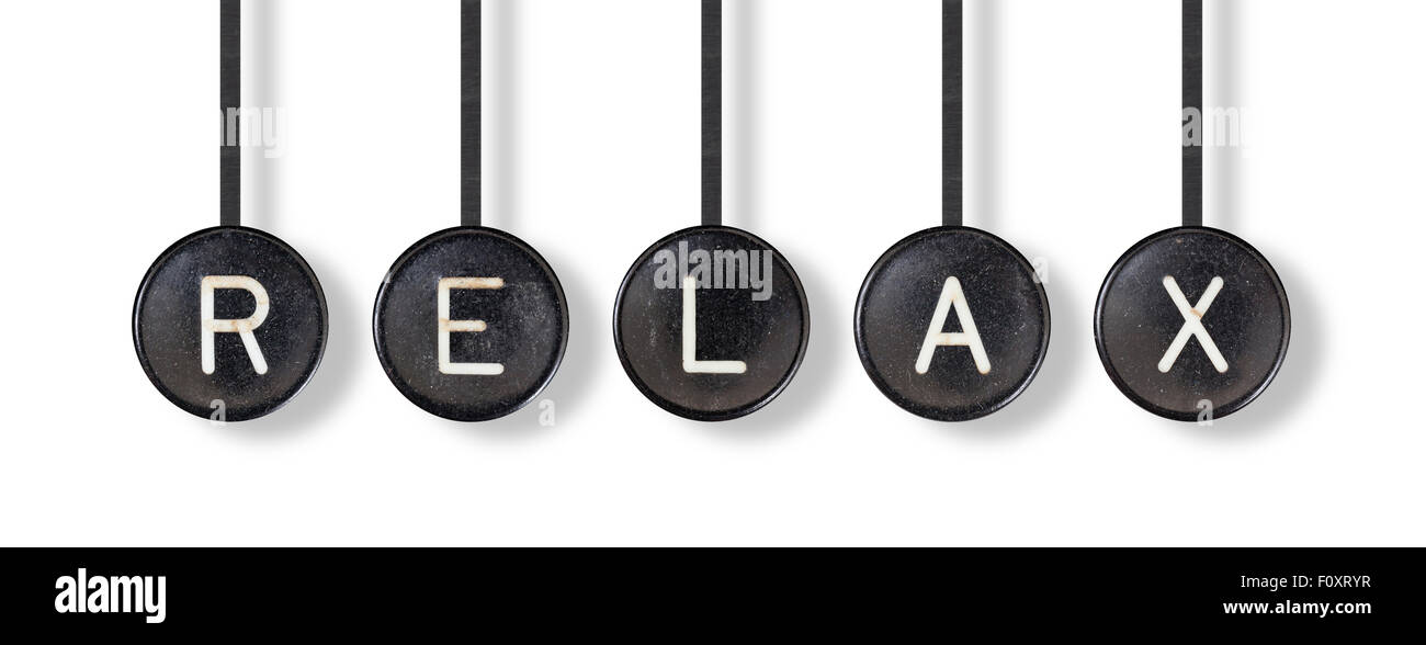 Typewriter buttons, isolated on white background - Relax Stock Photo ...