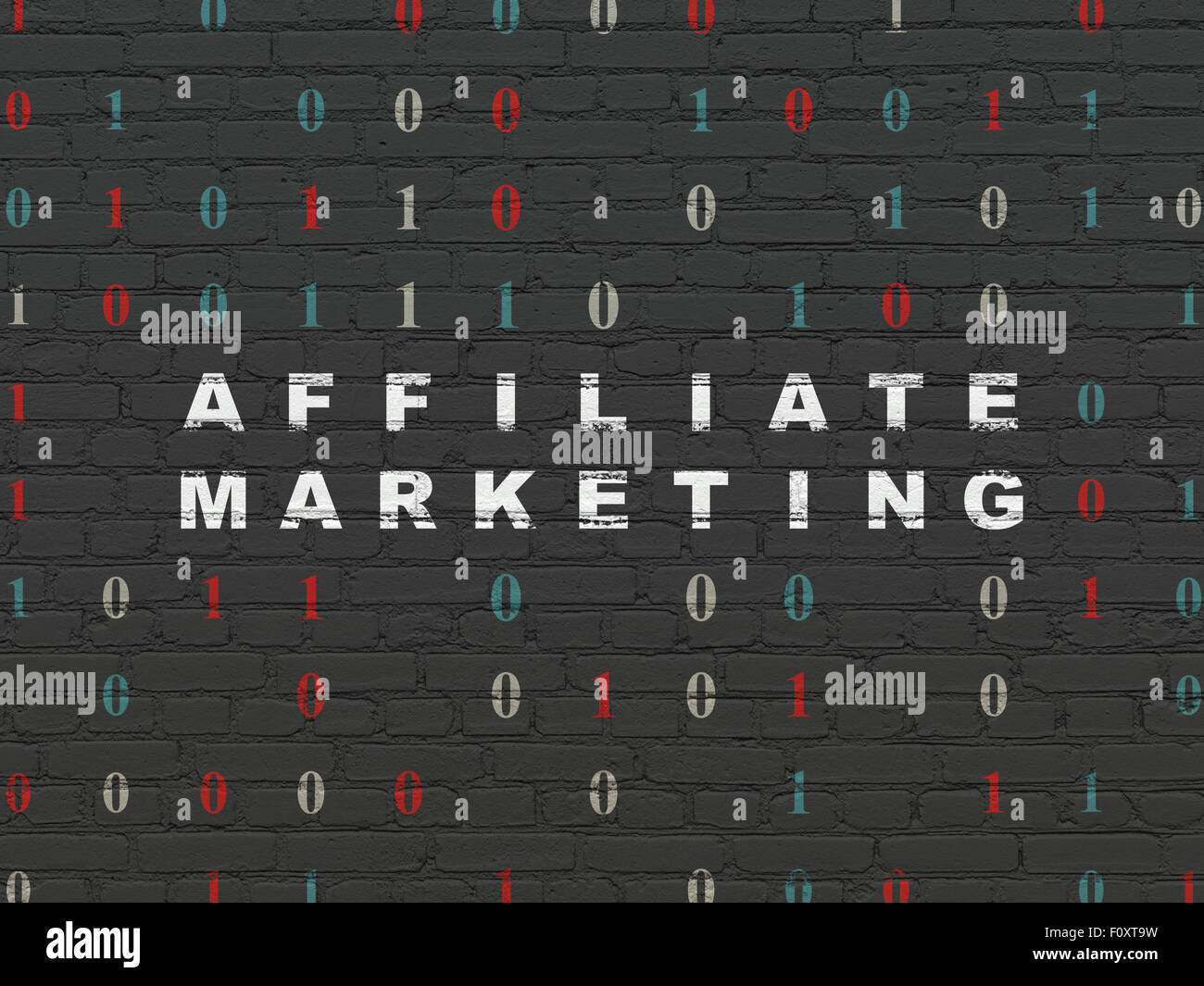 Finance concept: Affiliate Marketing on wall background Stock Photo - Alamy