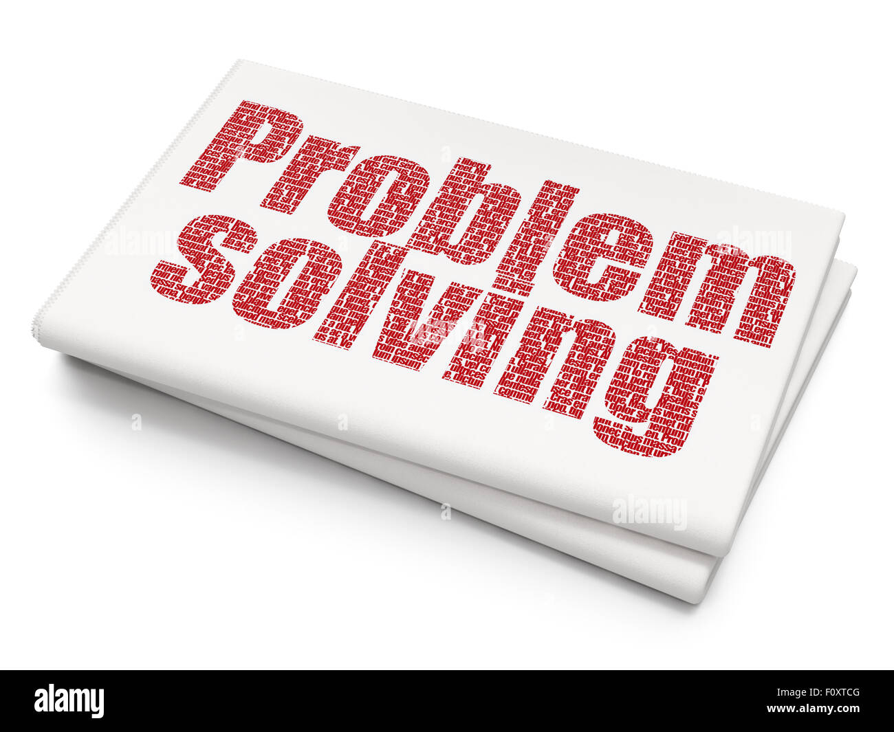 Business concept: Problem Solving on Blank Newspaper background Stock ...