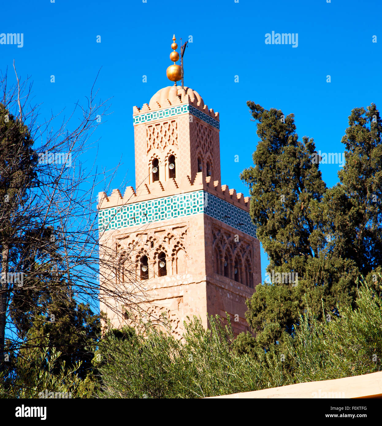 muslim the history symbol in morocco africa minaret religion and blue ...