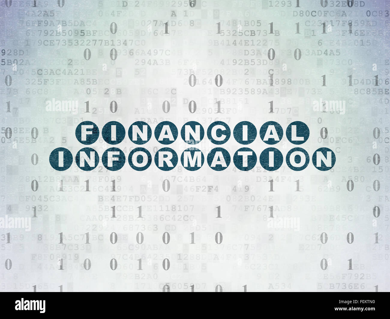 Finance concept: Financial Information on Digital Paper background ...