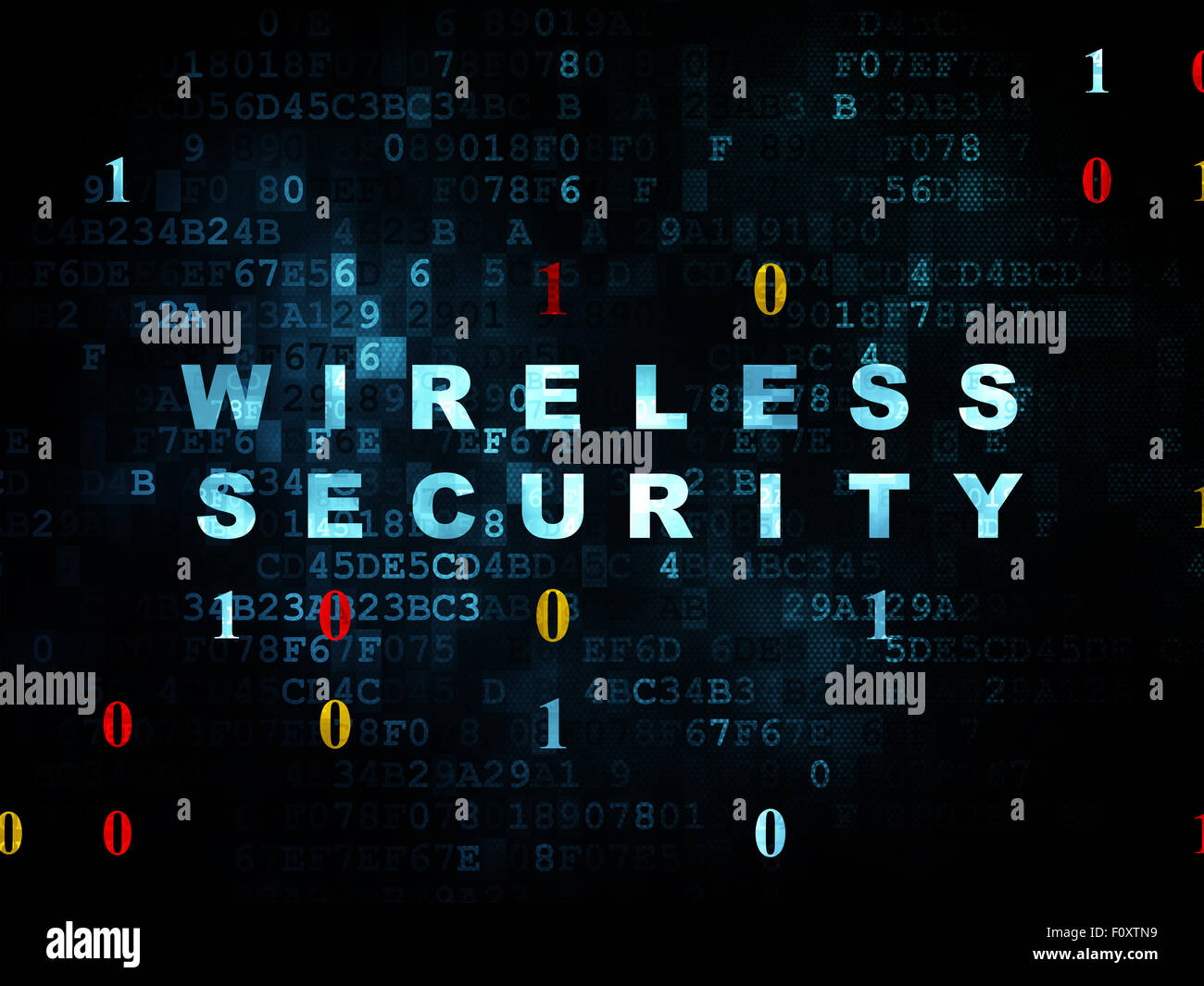 Security concept: Wireless Security on Digital background Stock Photo - Alamy