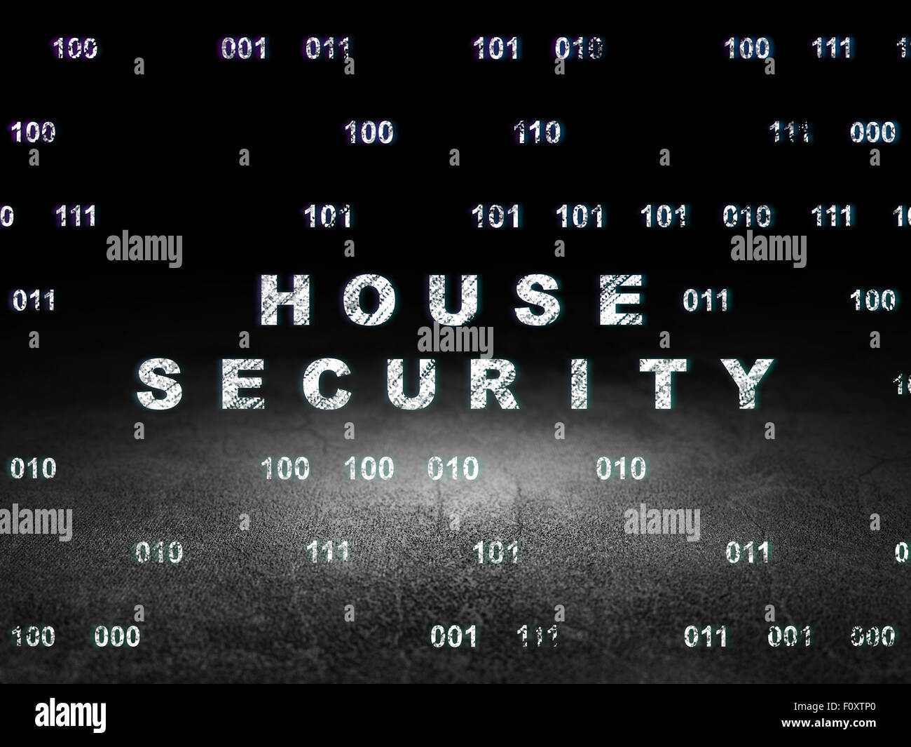 Safety concept: House Security in grunge dark room Stock Photo - Alamy