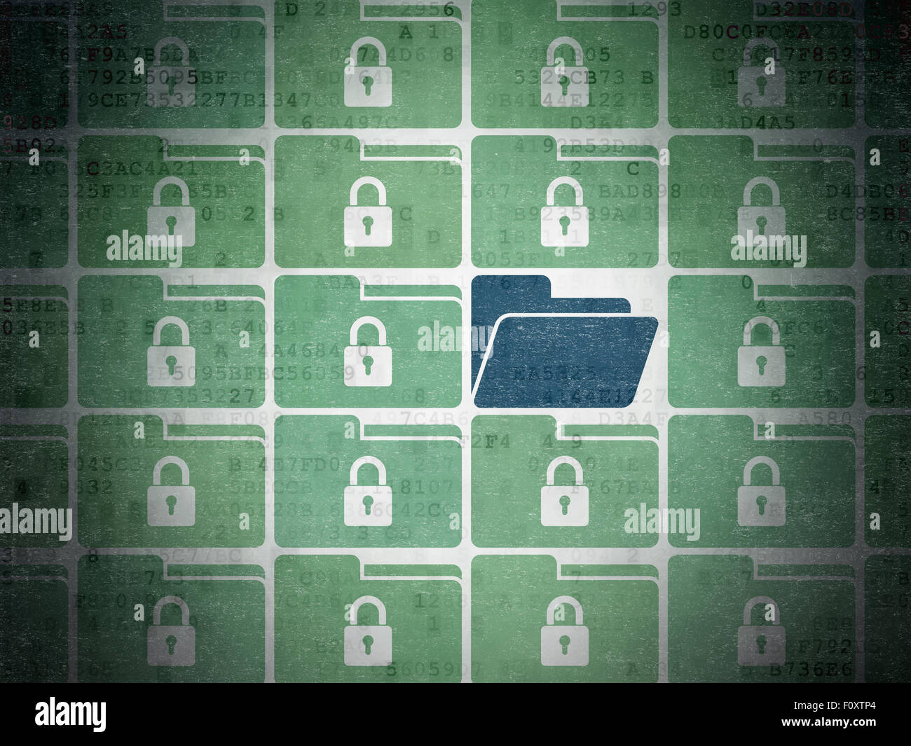 Safety concept: folder icon on Digital Paper background Stock Photo - Alamy
