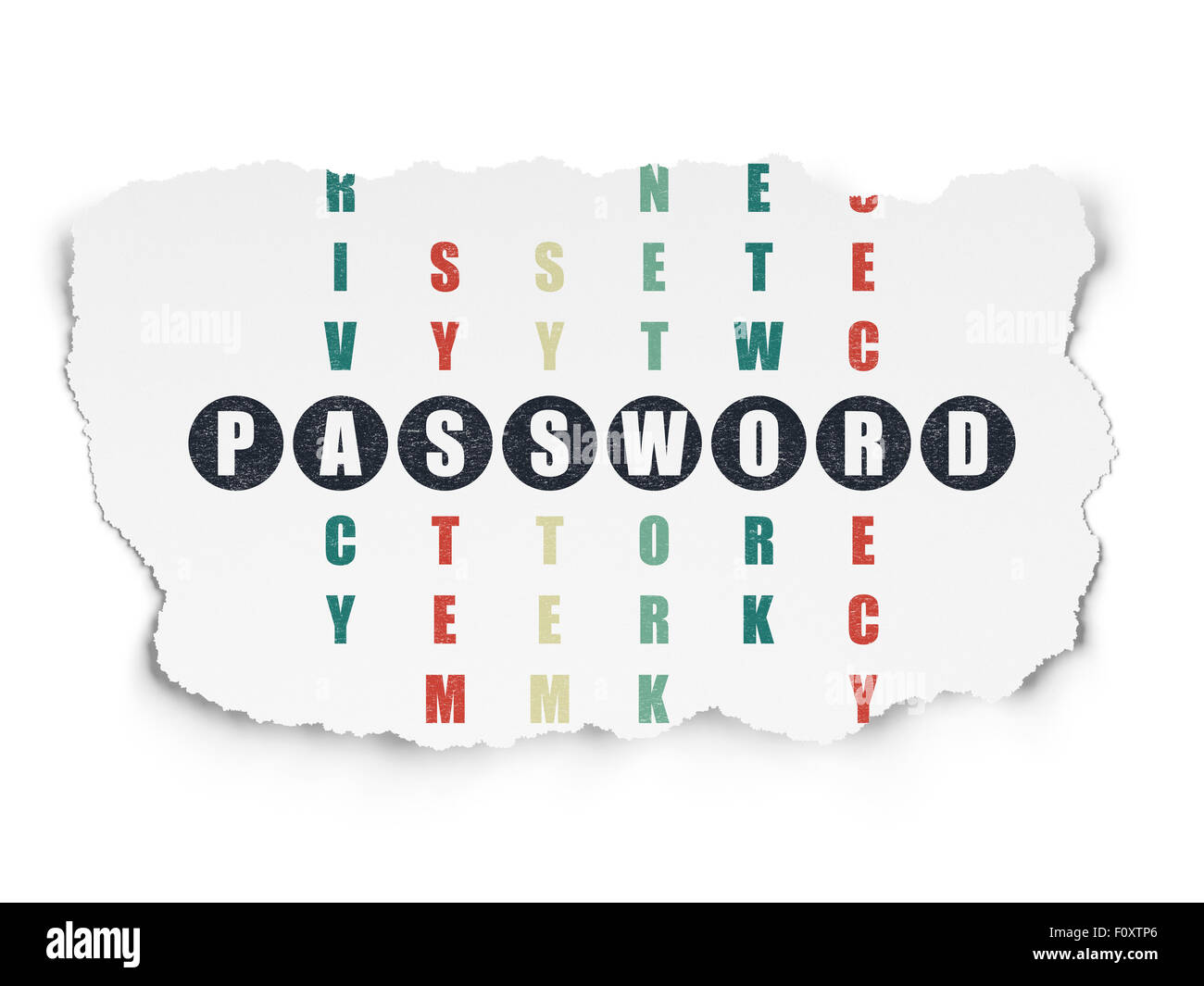 Security concept: word Password in solving Crossword Puzzle Stock Photo ...