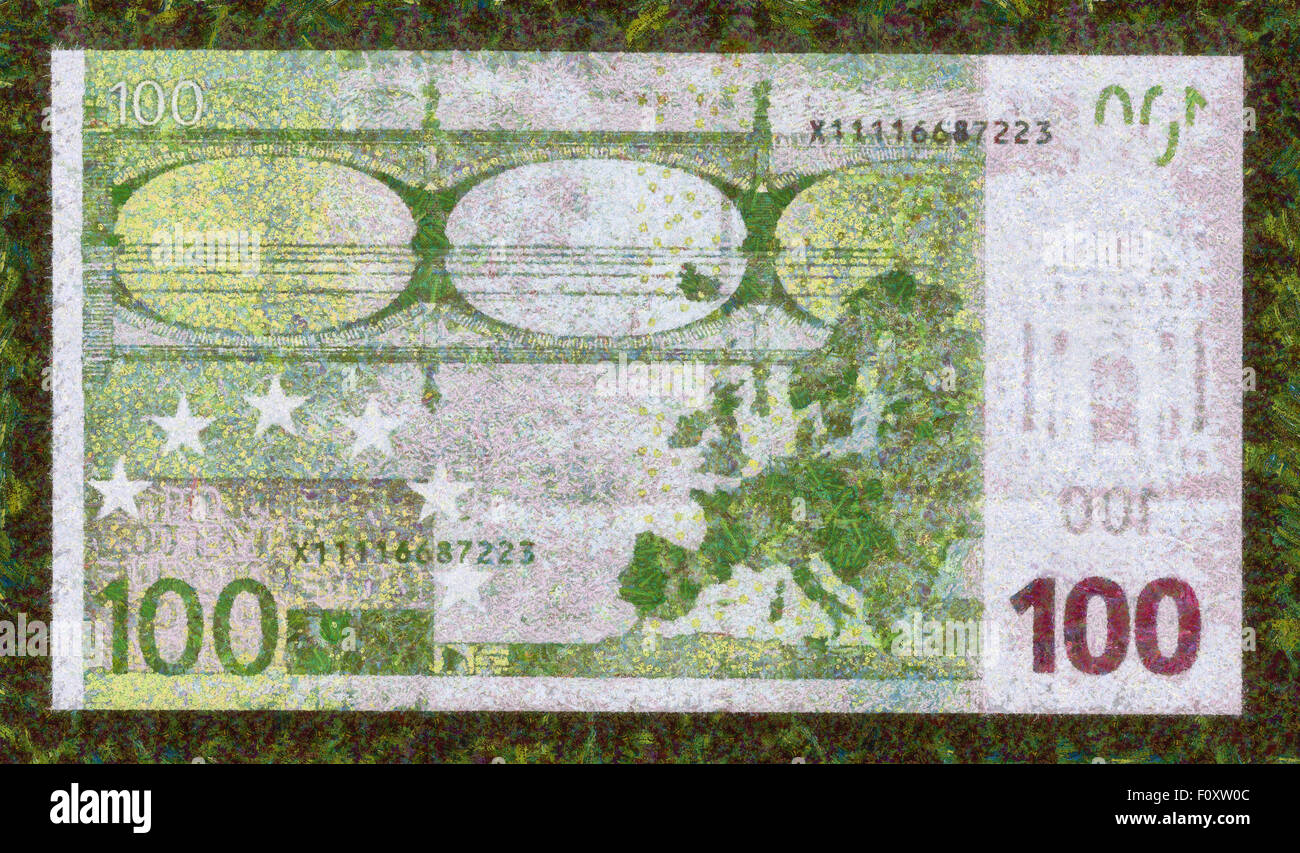 illustrations Banknote,Currency,one hundred Euro, European Union Stock ...