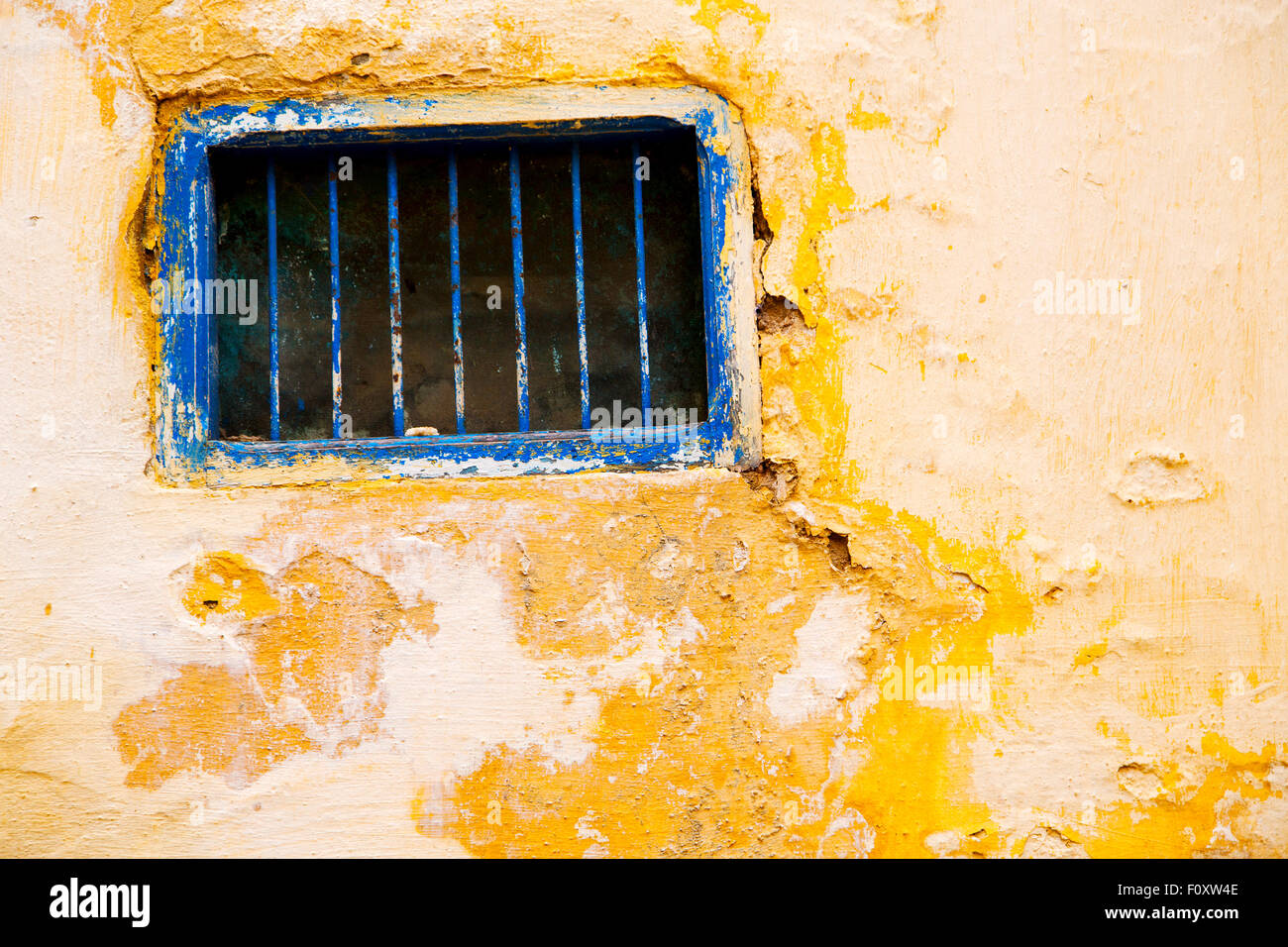 window in morocco africa and old construction wal brick historical ...