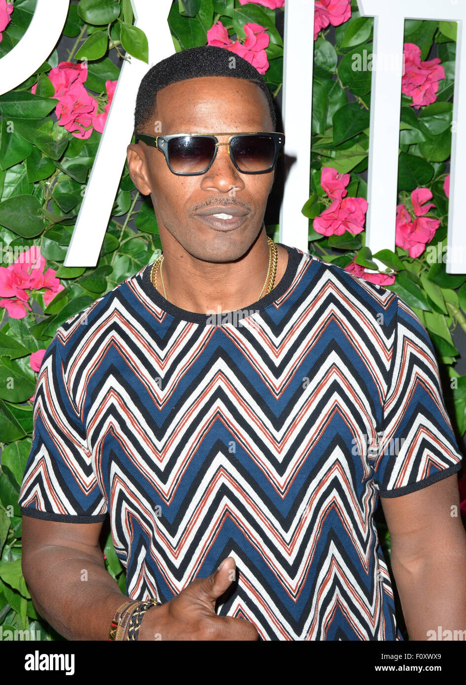 Las Vegas, Nevada, USA. 23rd Aug, 2015. Actor/singer Jamie Foxx arrives ...