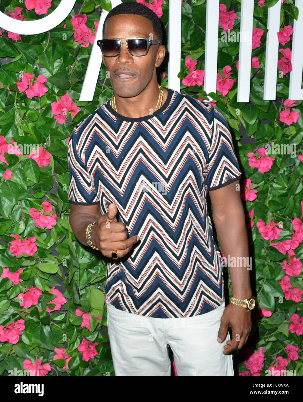 Las Vegas, Nevada, USA. 23rd Aug, 2015. Actor/singer Jamie Foxx arrives ...