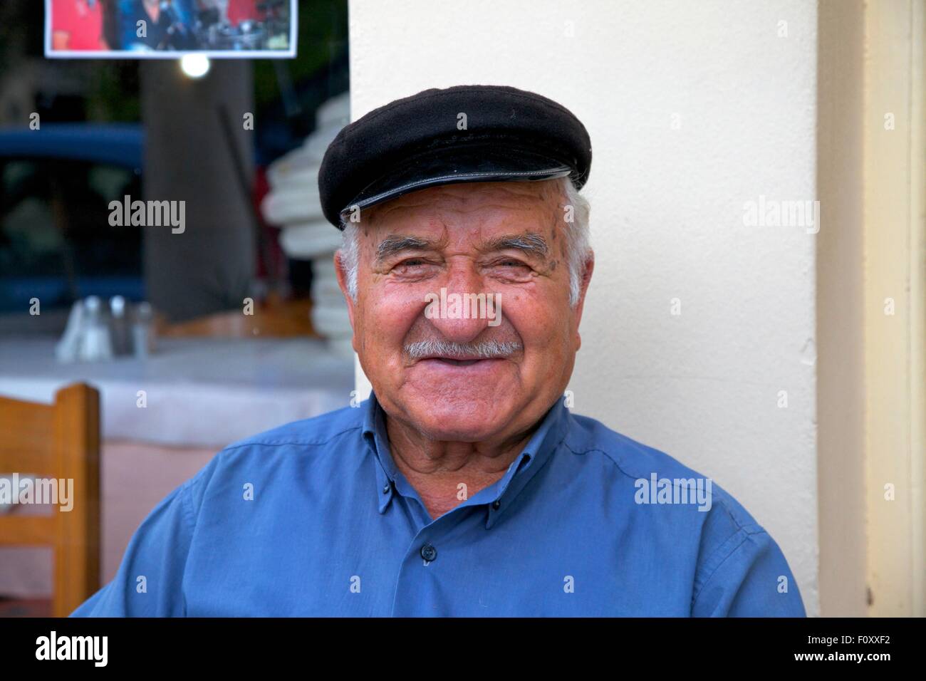 Smiling Greek Man, Leros, Dodecanese, Greek Islands, Greece, Europe ...