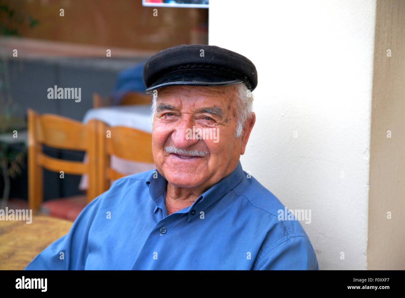 Smiling Greek Man, Leros, Dodecanese, Greek Islands, Greece, Europe ...