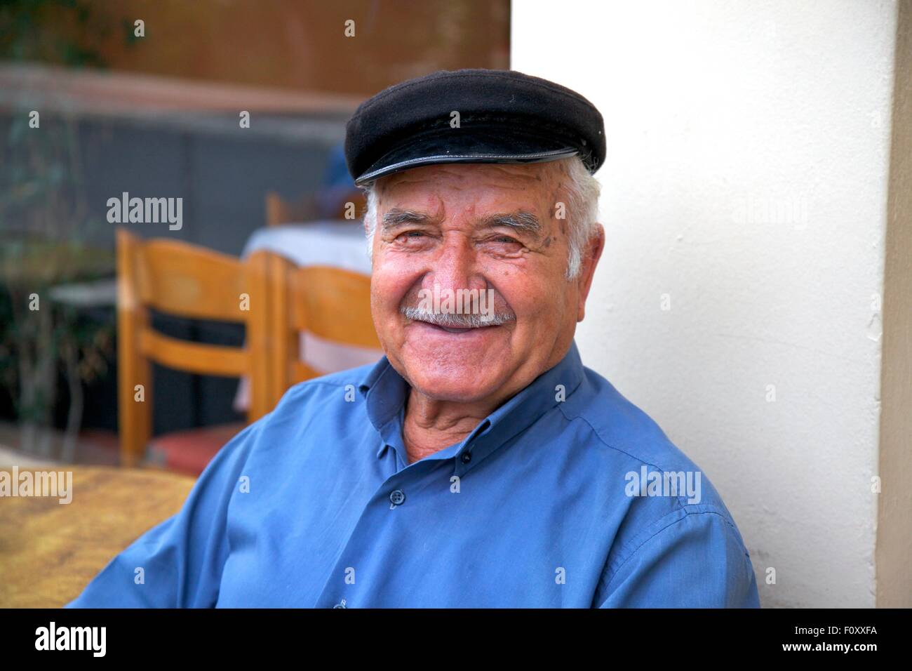Smiling Greek Man, Leros, Dodecanese, Greek Islands, Greece, Europe ...