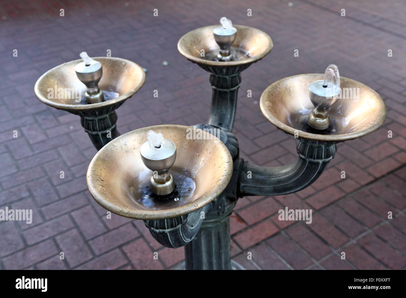 Public drinking water fountains, Portland Stock Photo - Alamy