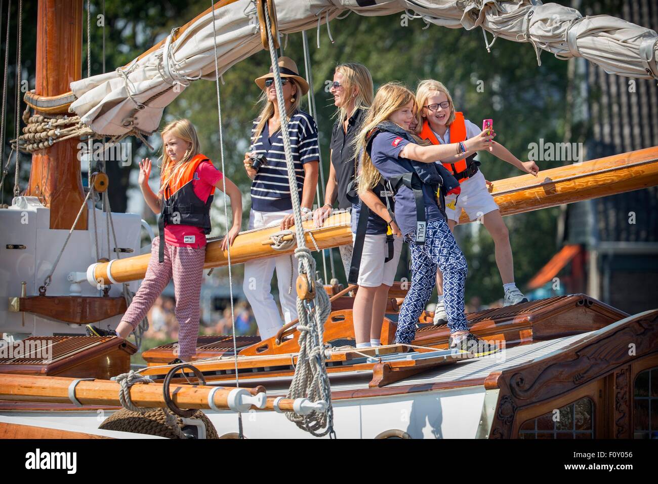 Amsterdam, The Netherlands. 22nd Aug, 2015. Queen Maxima, Princess ...