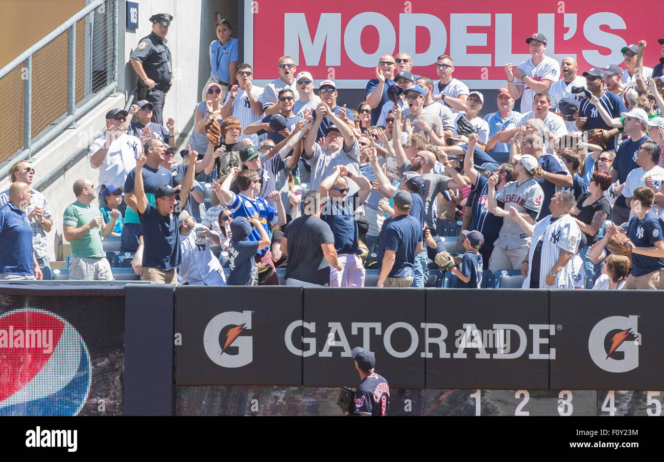 New York, New York, USA. 22nd Aug, 2015. Yankees' BRIAN MCCANN hits a ...