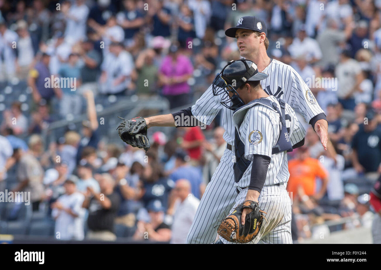 New York, New York, USA. 22nd Aug, 2015. Yankees' ANDREW MILLER and ...