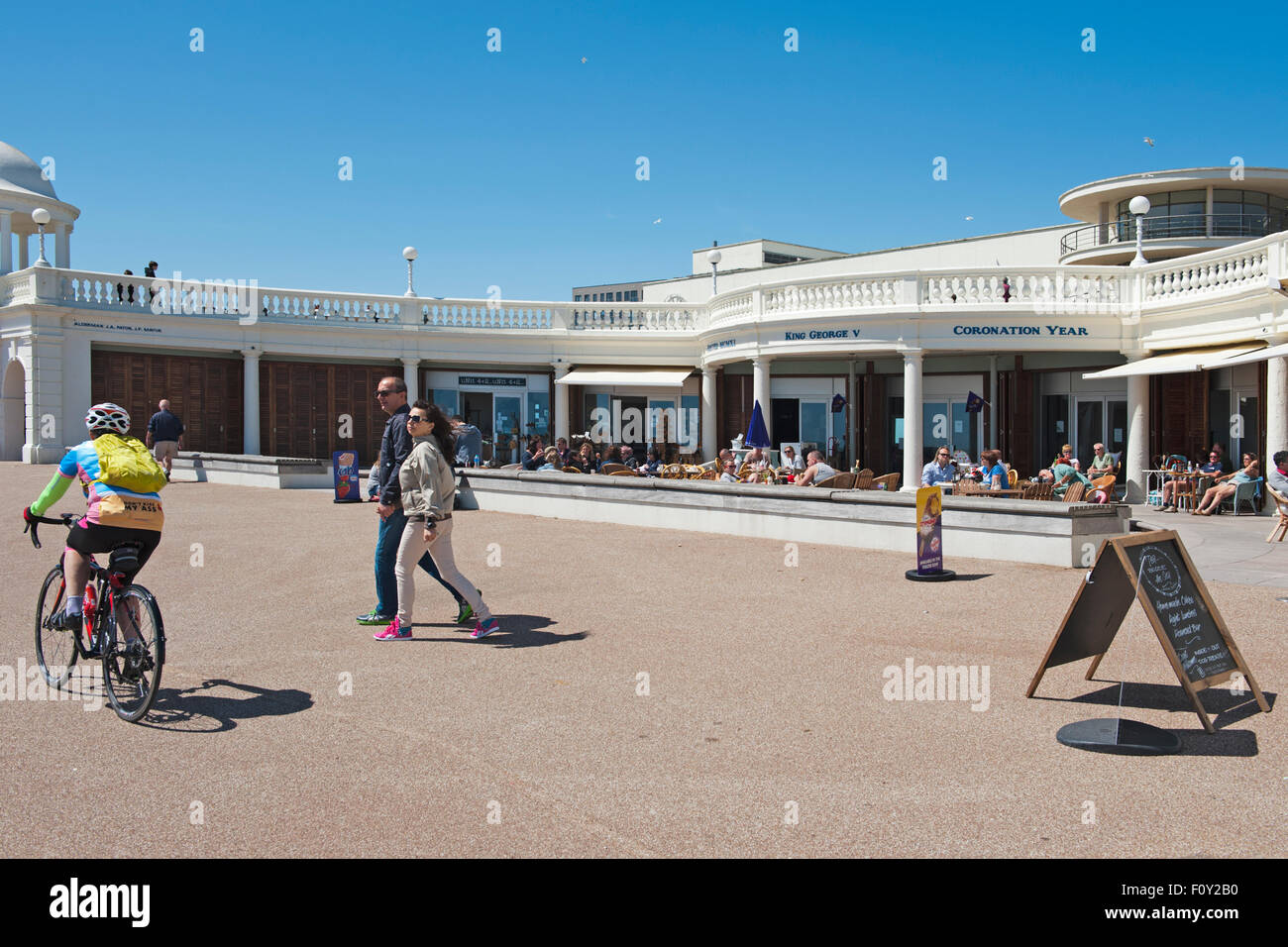 The Colonnade on Bexhill Seafront, UK Stock Photo - Alamy