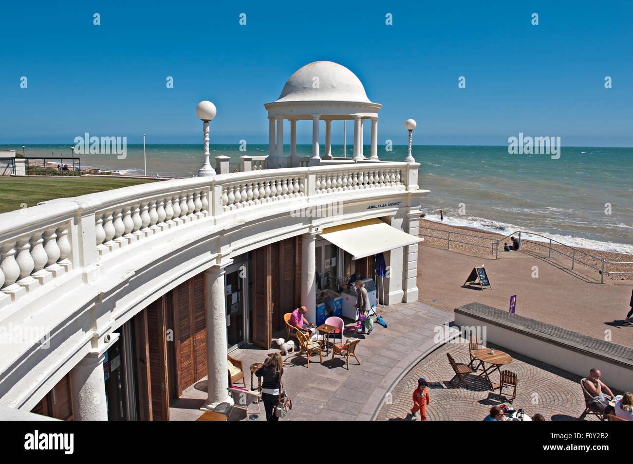 The Colonnade on Bexhill Seafront, UK Stock Photo - Alamy