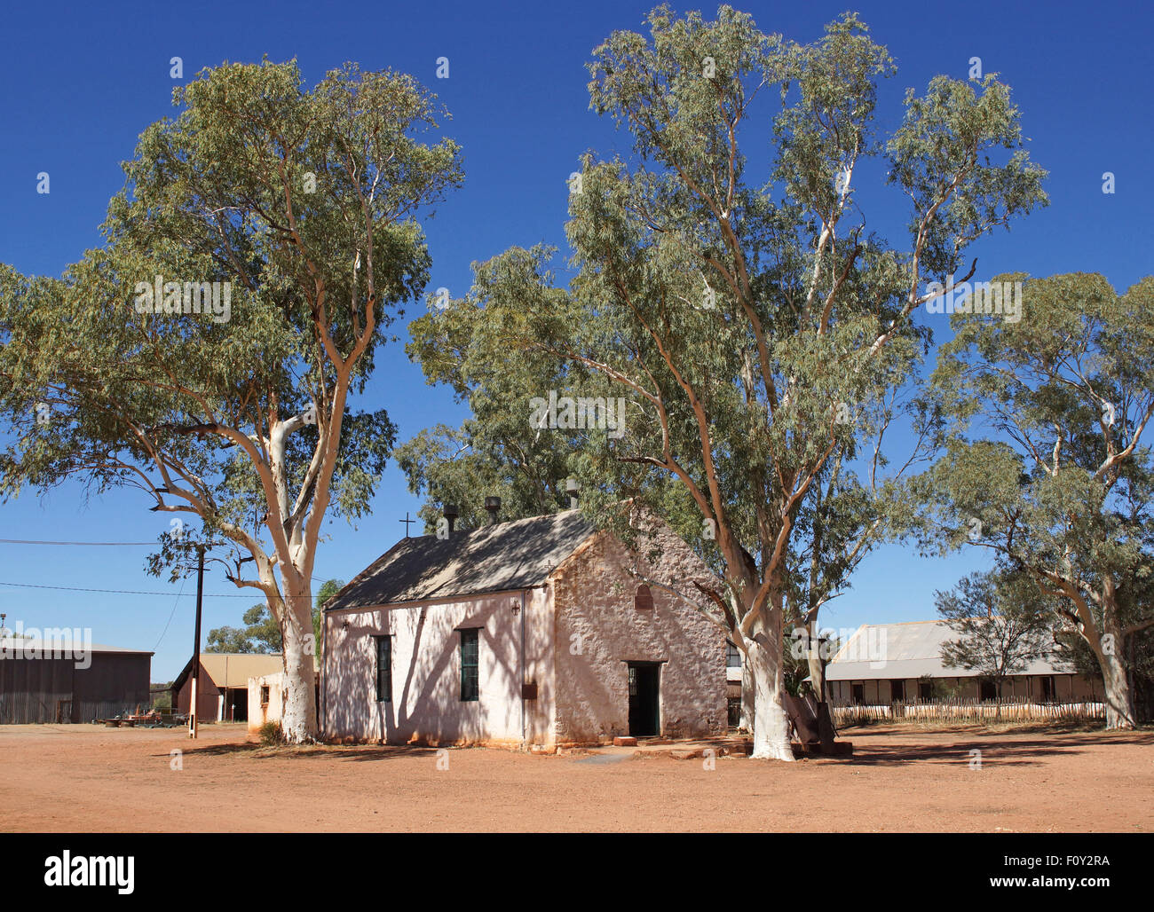 Old church of Hermannsburg, Northern Territory, Australia Stock Photo ...