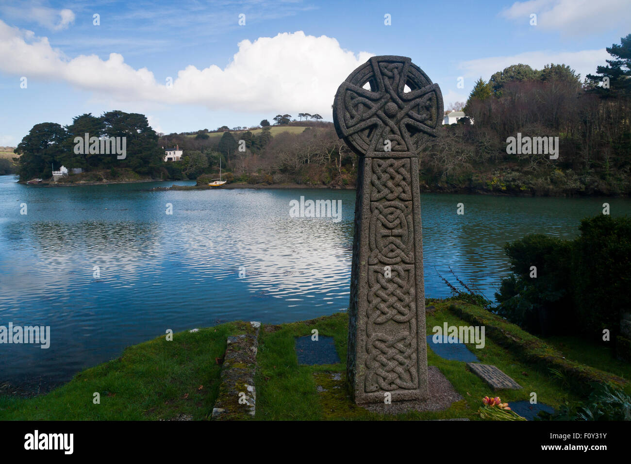 Celtic Cross Cornwall England High Resolution Stock Photography and ...