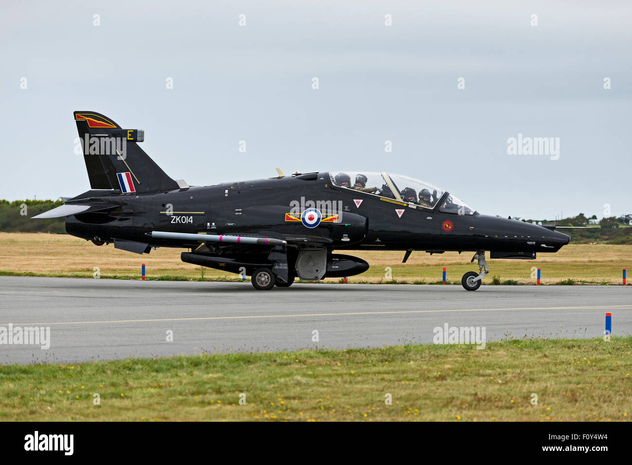 ZK014 T2 Hawk fast jet trainer Raf Valley Anglesey North Wales Uk Stock ...