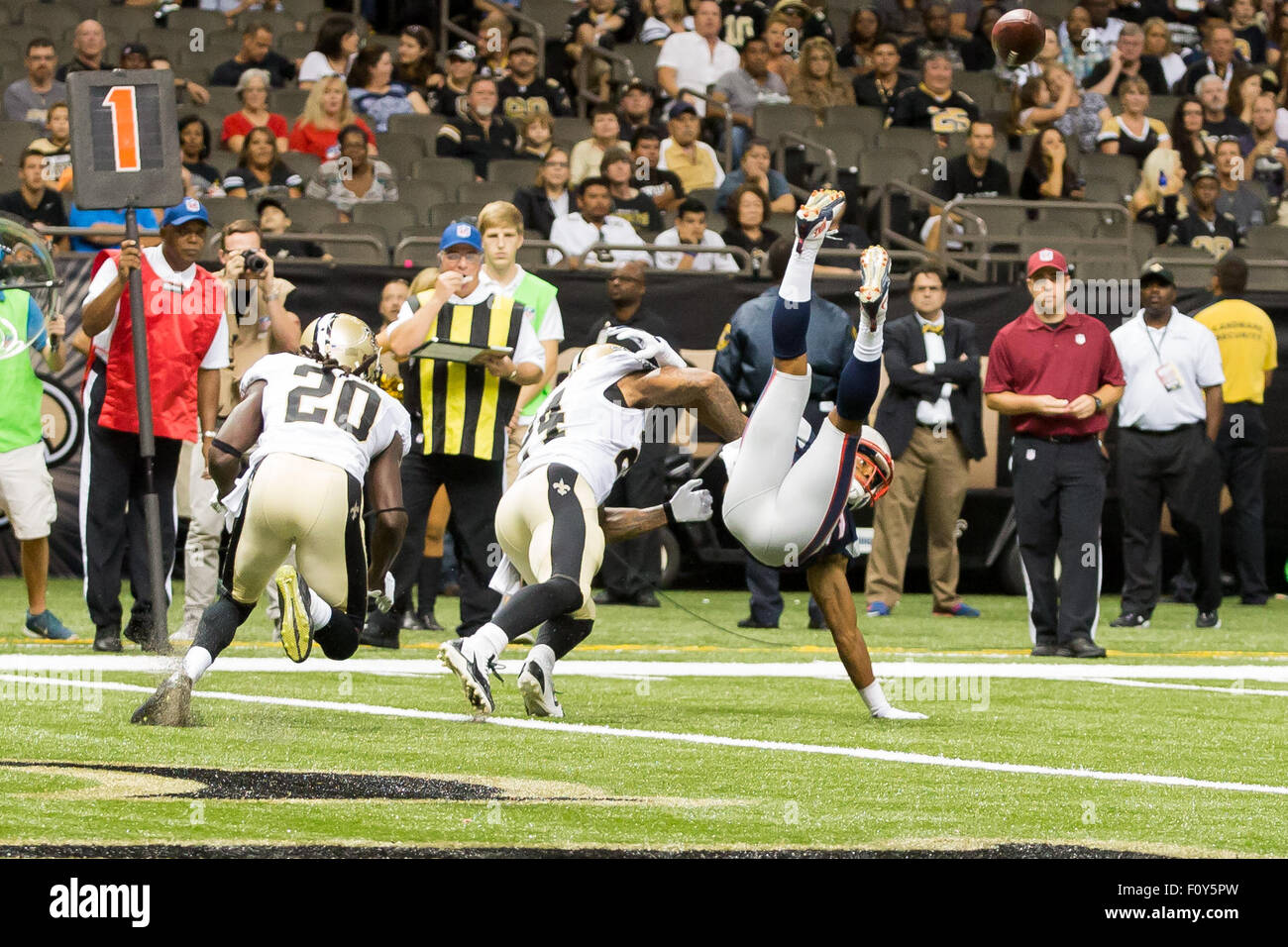 August 22, 2015 - New Orleans Saints wide receiver Brandon Coleman (16 ...