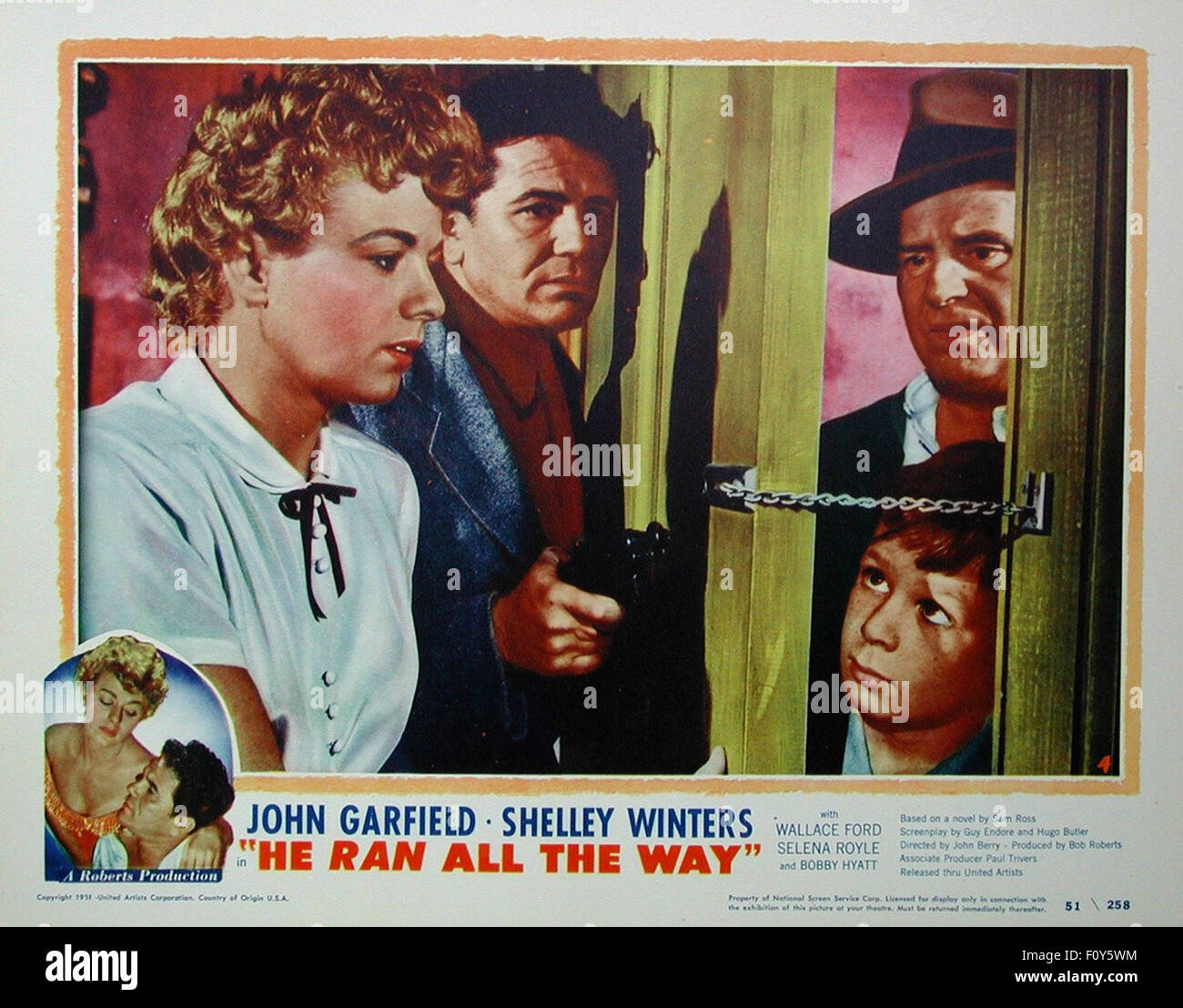 He Ran All the Way - 08 - Movie Poster Stock Photo - Alamy
