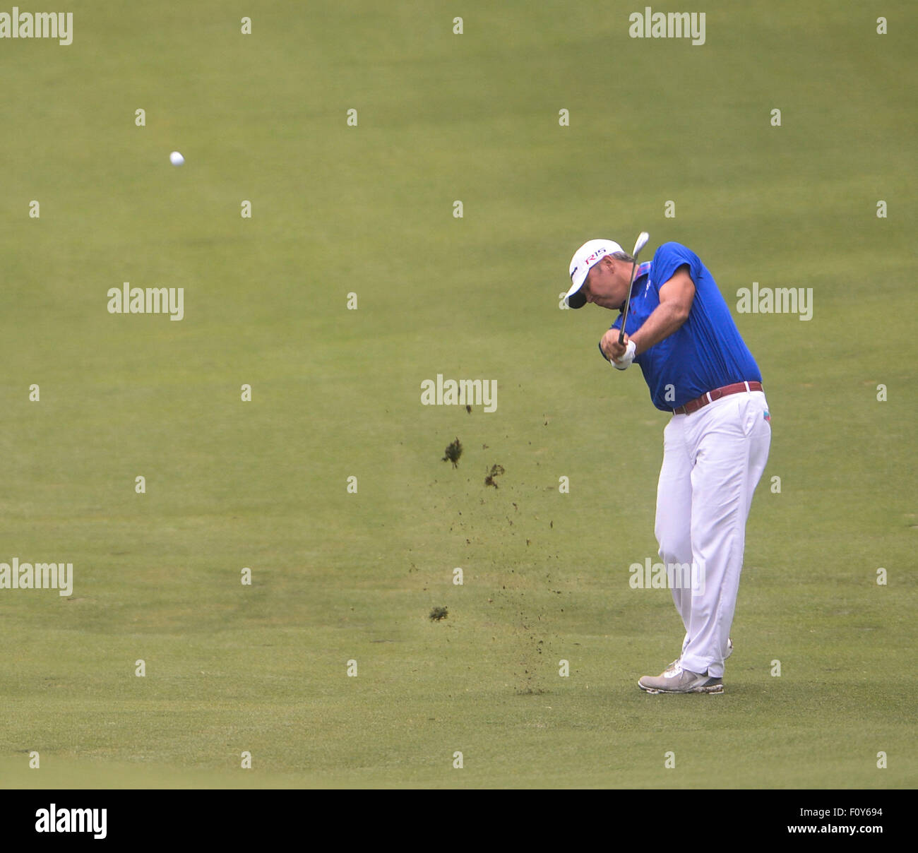 Greensboro, NC, USA. 23rd Aug, 2015. Bo Van Pelt hits from the 9th ...