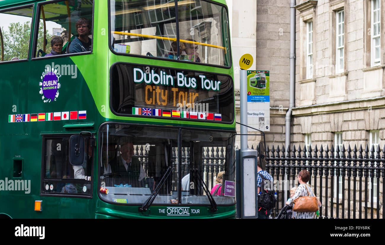 Hop On Hop Off City Tour Bus Stop High Resolution Stock Photography and ...
