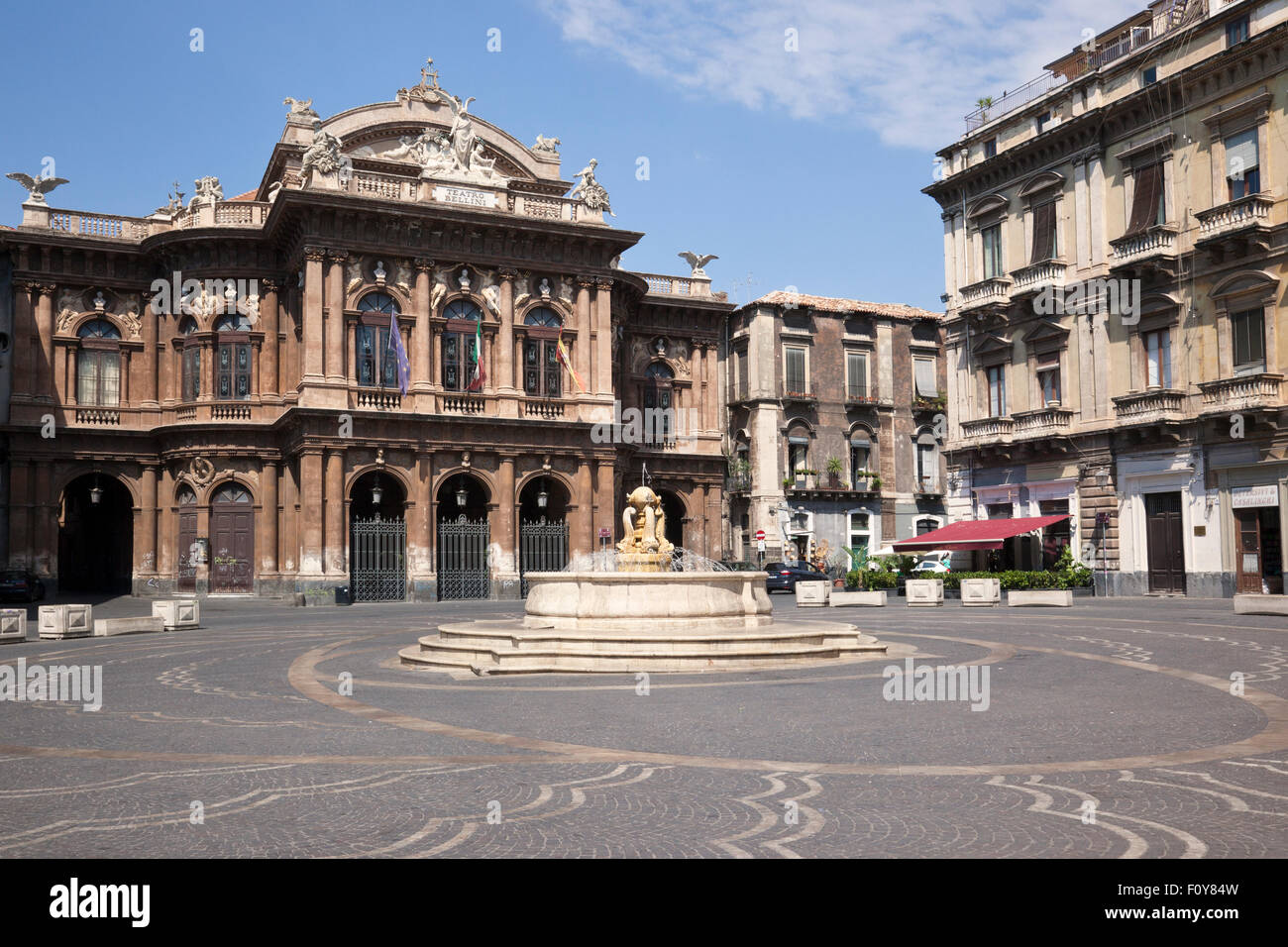 Teatro Massimo Bellini opera house, Catania, Sicily, Italy Stock Photo ...