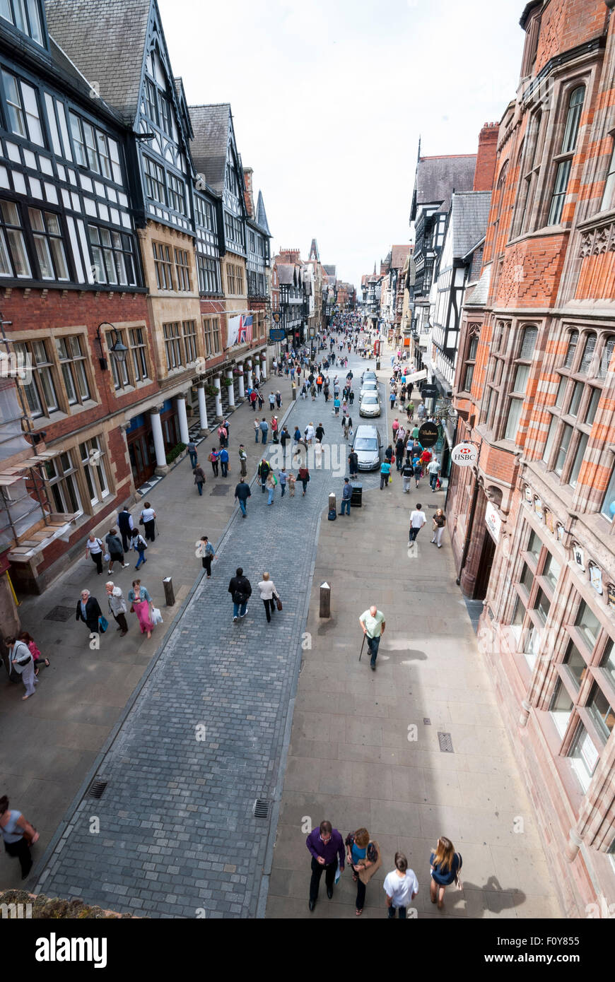 Chester rows medieval hi-res stock photography and images - Alamy