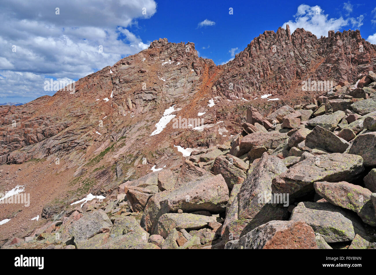 Mount Eolus and Sunlight Peak, Colorado 14ers in the Chicago Basin, San ...