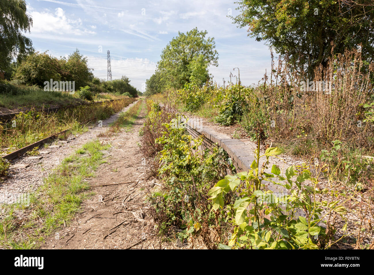 Verney Junction Railway looking West Stock Photo - Alamy