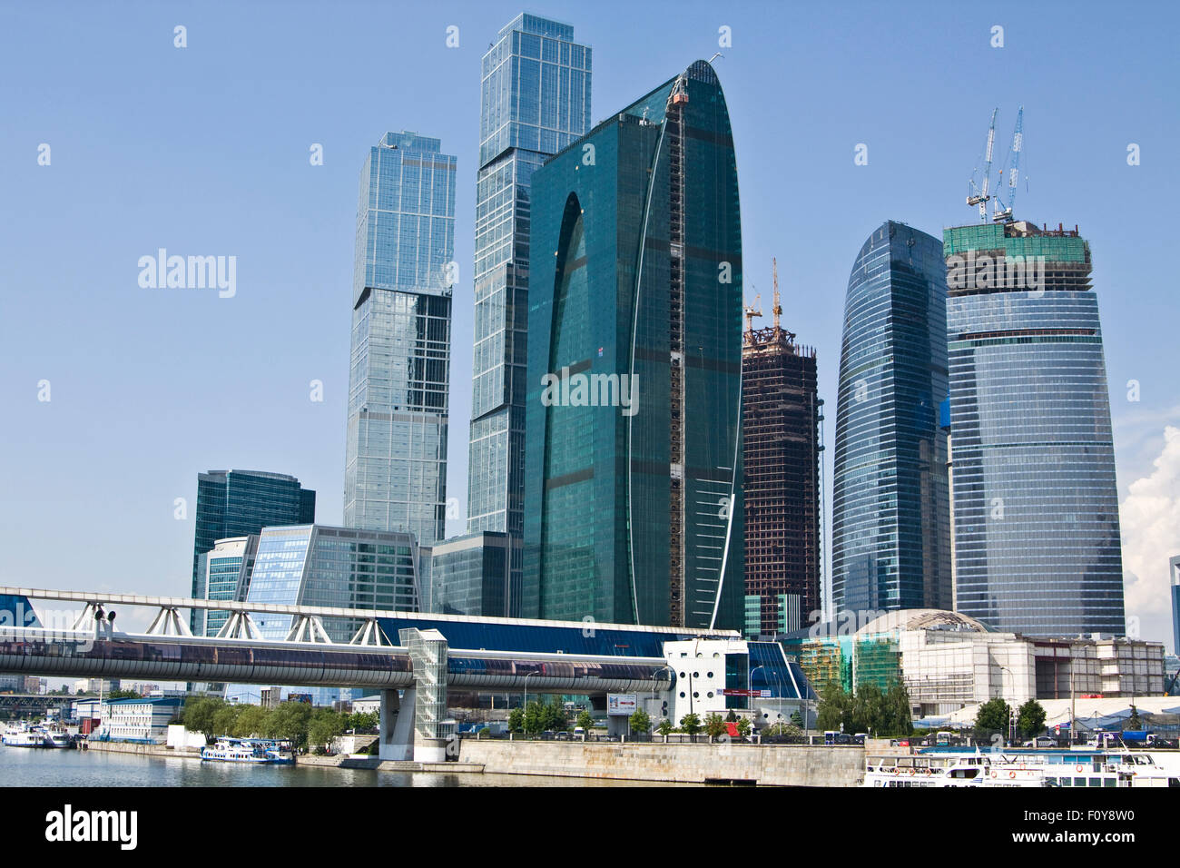 Moscow, modern buildings in business centre Moscow-city Stock Photo - Alamy