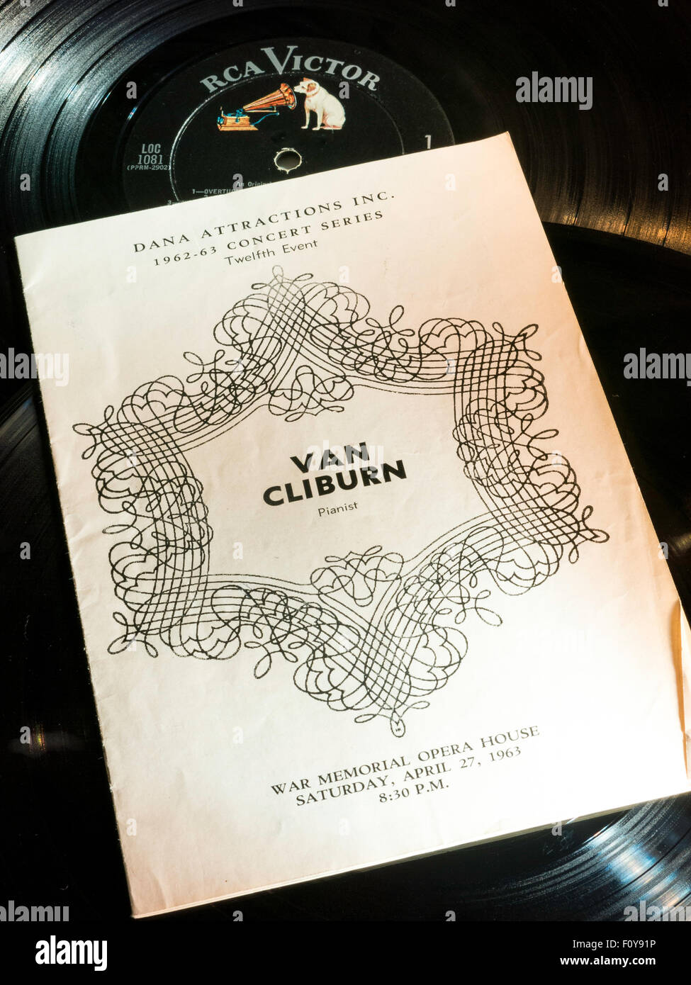 Vintage 1960's Concert Program Stock Photo - Alamy