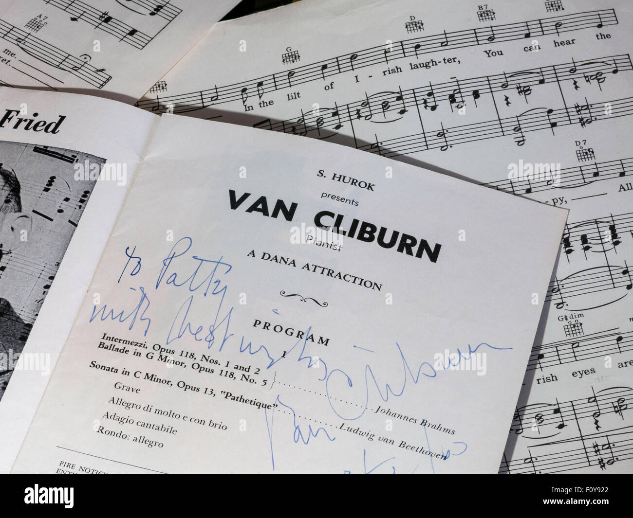 Vintage 1960's Concert Program Stock Photo - Alamy