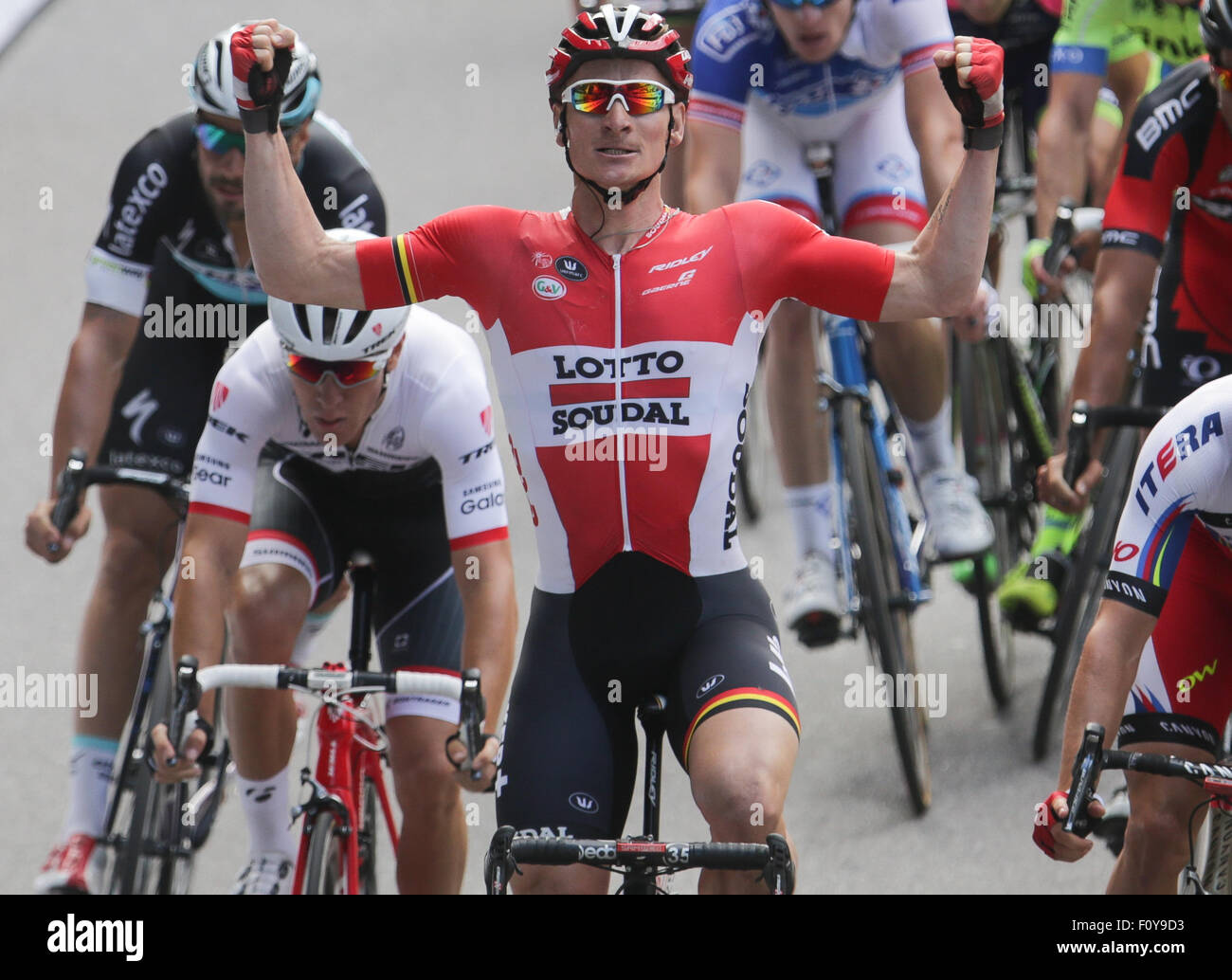 Hamburg, Germany. 23rd Aug, 2015. German cyclist Andre Greipel ...