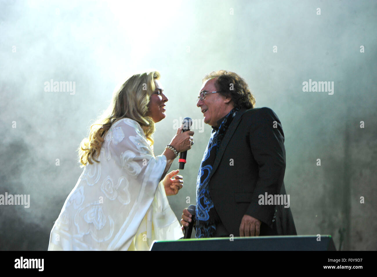 Al Bano and Romina Power perform during their Berlin concert at the ...
