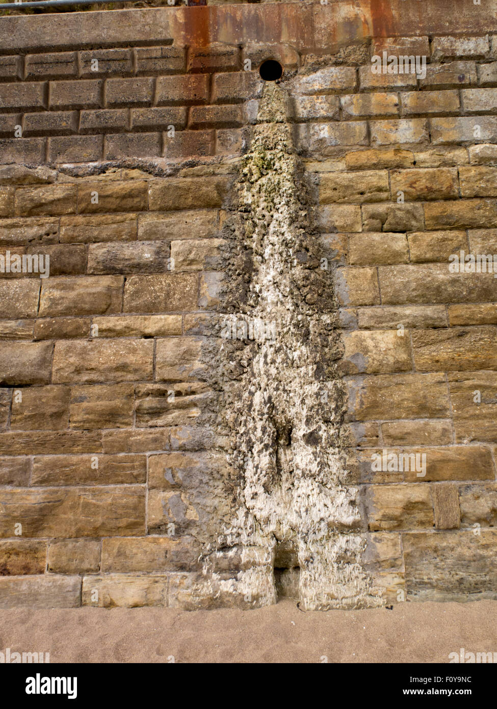 Water outlet Scarborough Yorkshire Stock Photo - Alamy