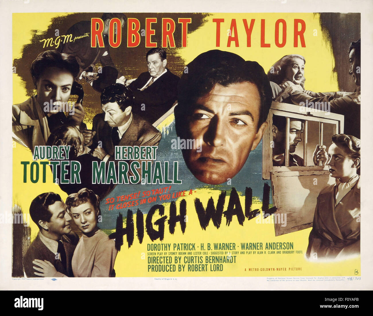 High Wall - 01 - Movie Poster Stock Photo - Alamy