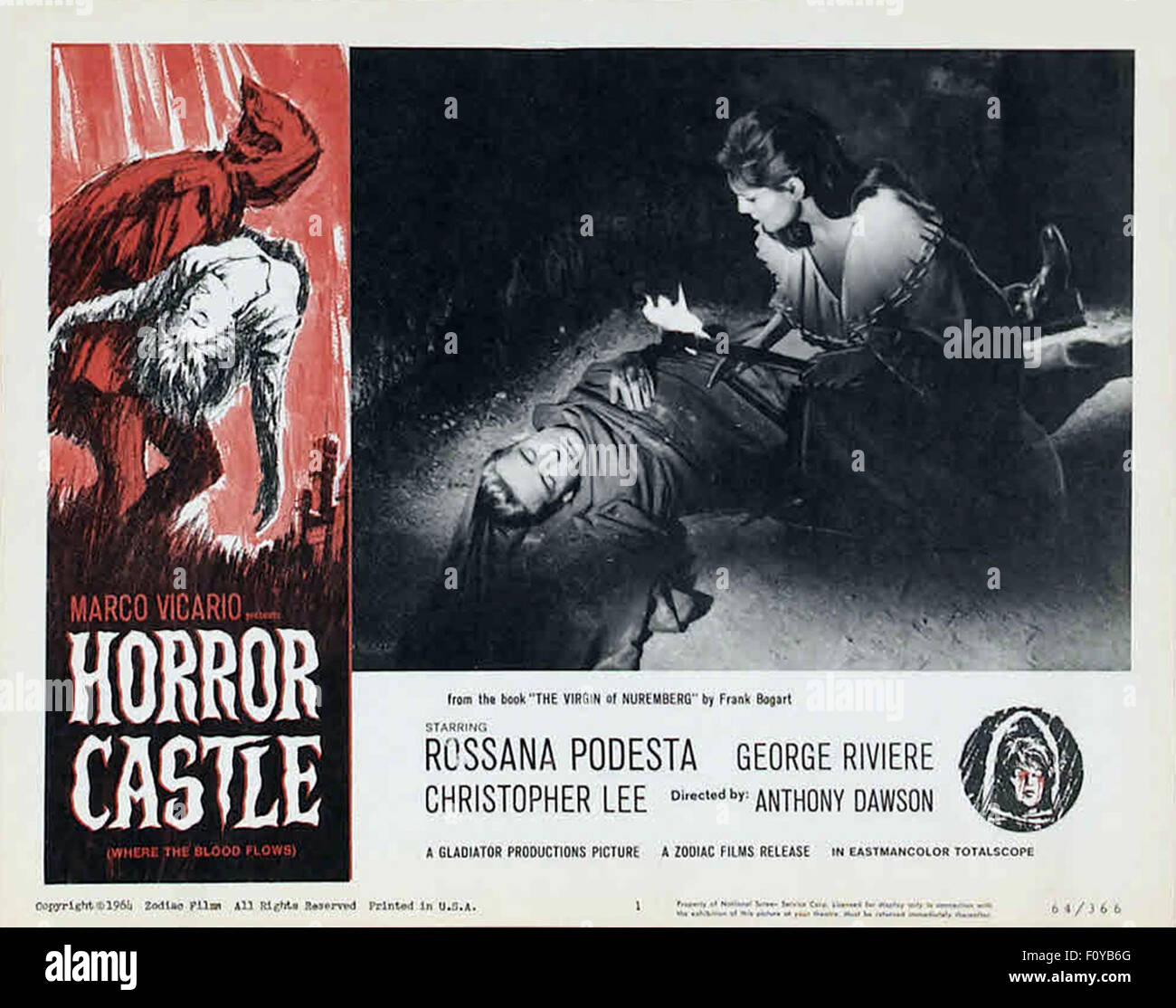 Horror Castle - 03 - Movie Poster Stock Photo - Alamy