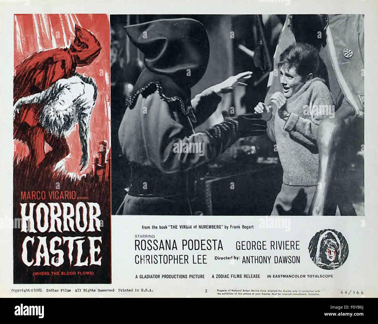 Horror Castle - 05 - Movie Poster Stock Photo - Alamy
