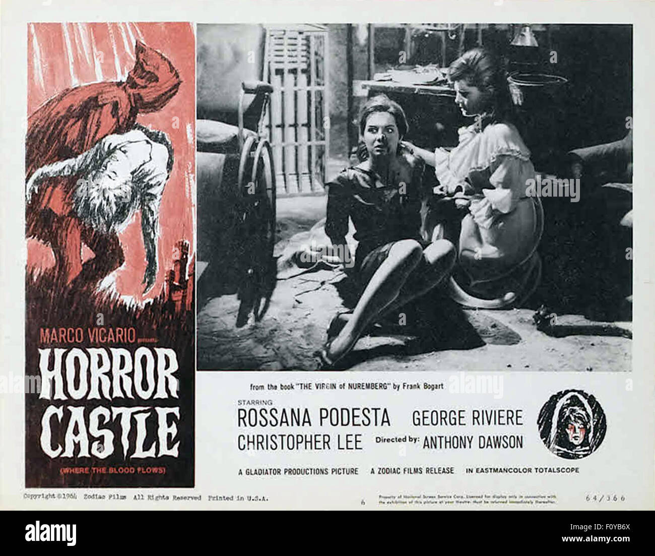 Horror Castle - 08 - Movie Poster Stock Photo - Alamy