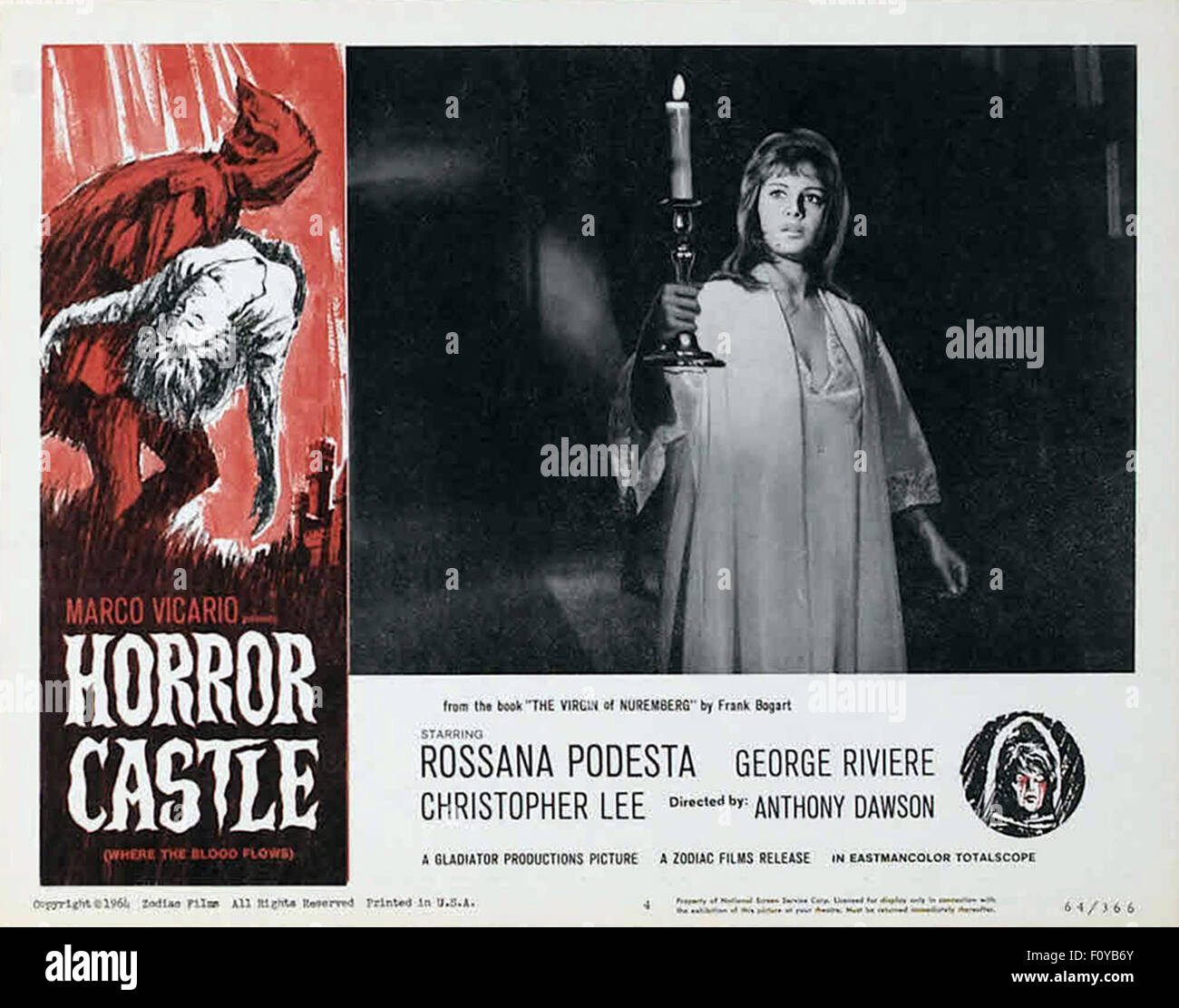 Horror Castle - 09 - Movie Poster Stock Photo - Alamy