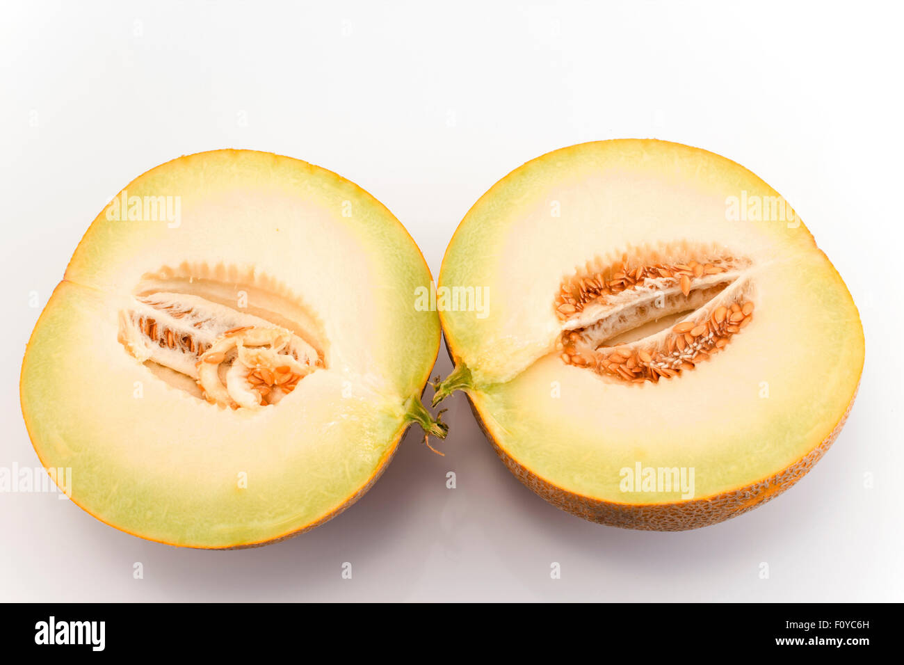 Melon Cut In Half High Resolution Stock Photography and Images - Alamy