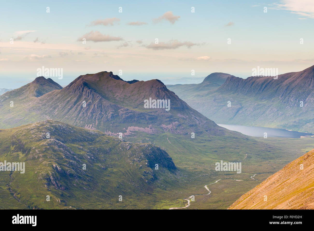 Beinn Dearg Mor from Mullach Coire Mhic Fhearchair, Fisherfield Forest ...