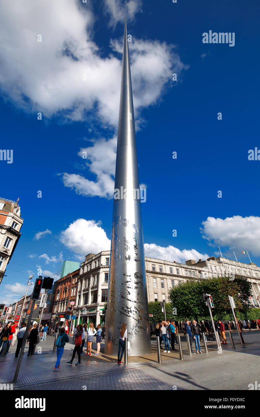 The Spire of Dublin, Ireland also known as Spike is a large, 121.2 ...