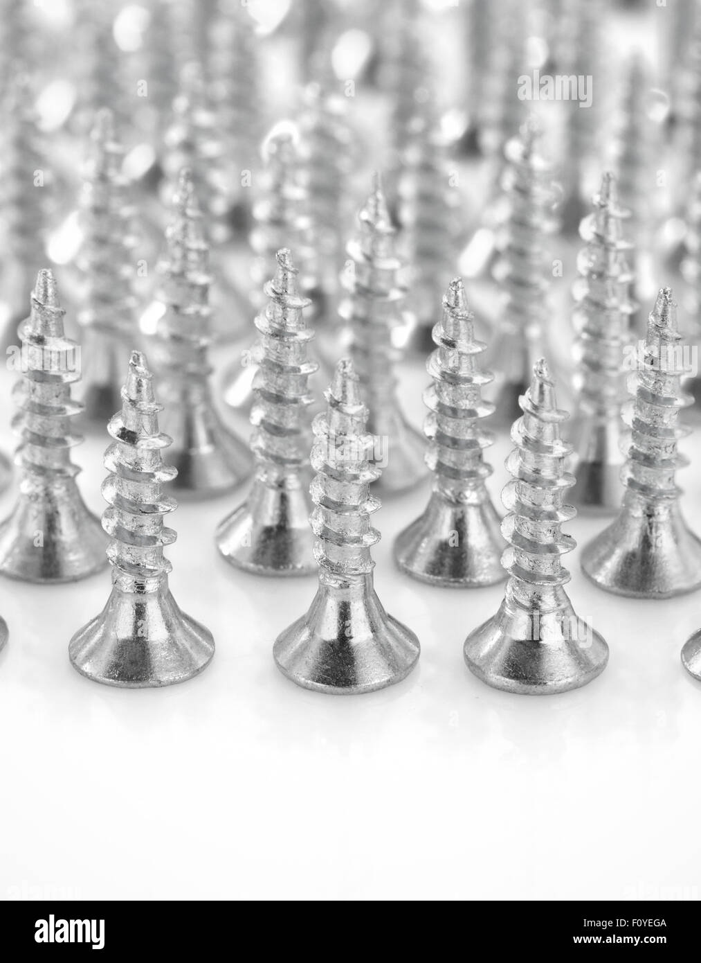 metal screws tool on white background Stock Photo - Alamy