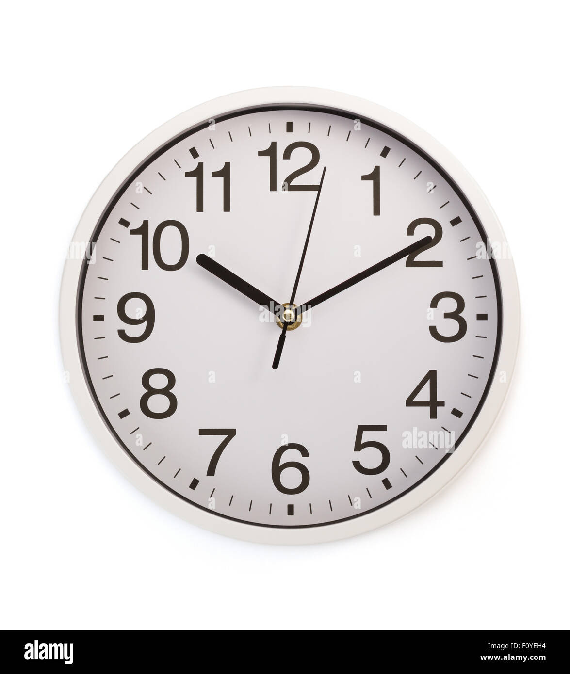 wall clock isolated on white background Stock Photo - Alamy